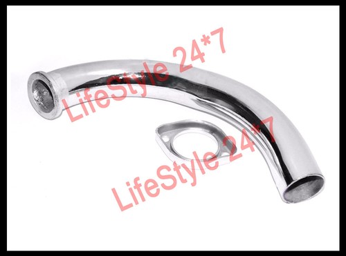 Yamaha RX100 Exhaust Pipe With Nut Ring Bend Pipe RX135 RS100 RX125 RX ...