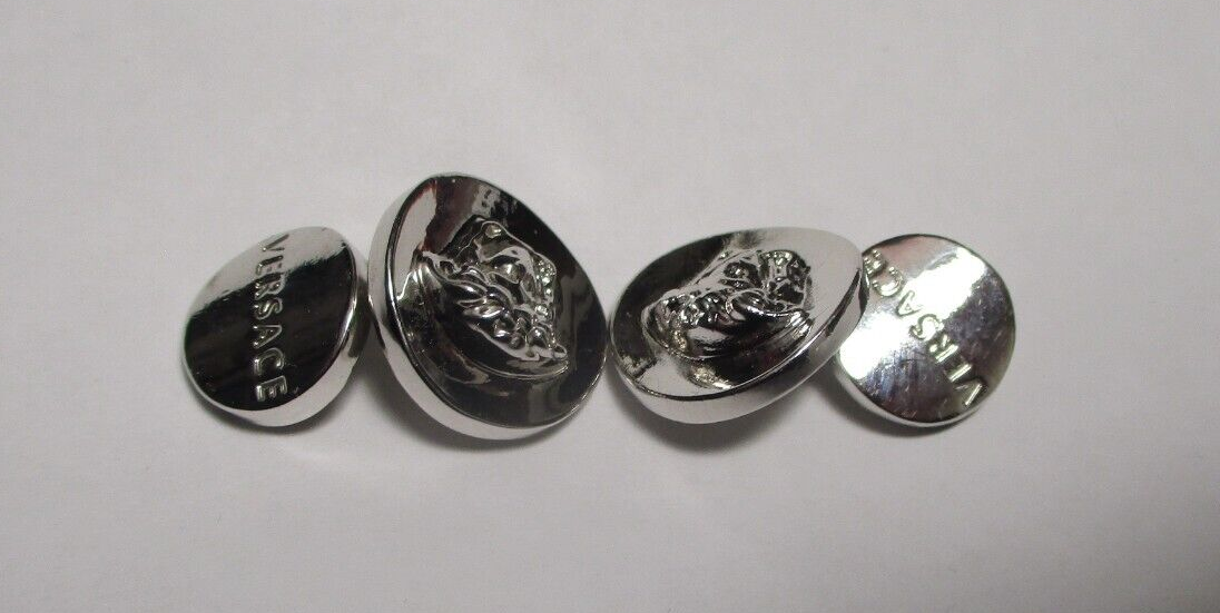 VERSACE - Sterling Silver Medusa Head Cufflinks - in box | eBay