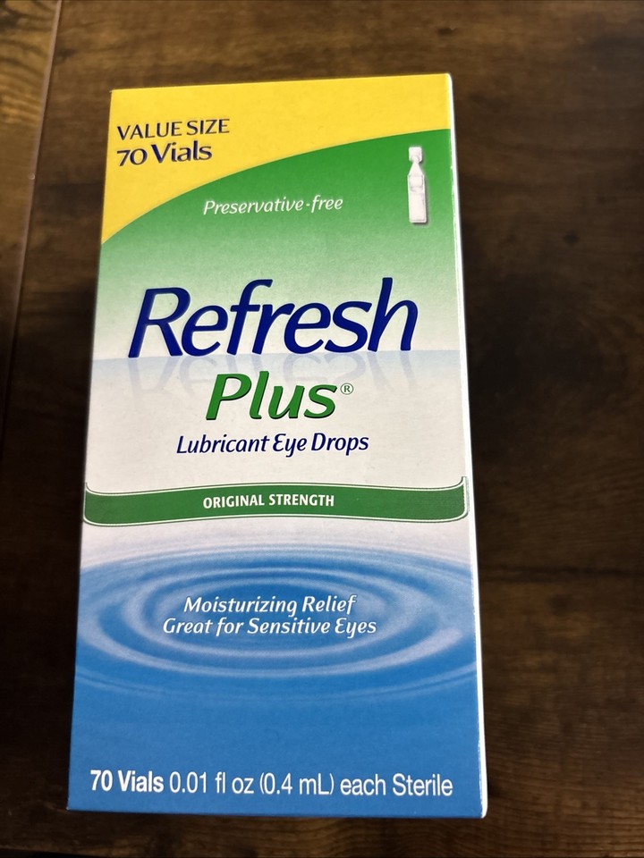 Refresh Plus Preservative-Free Lubricant Eye Drops, 70 Single Use EX 10 ...