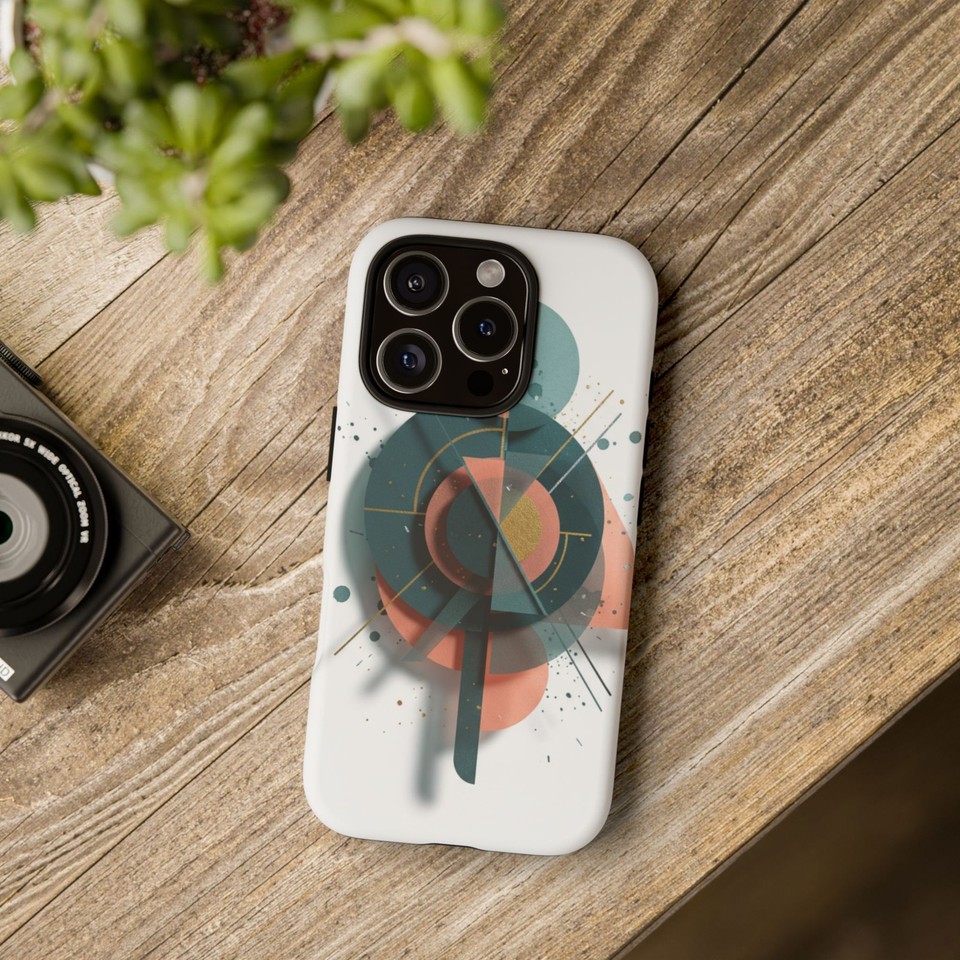 Geometric Abstract Art Phone Case | Modern Shapes iPhone Case | eBay UK