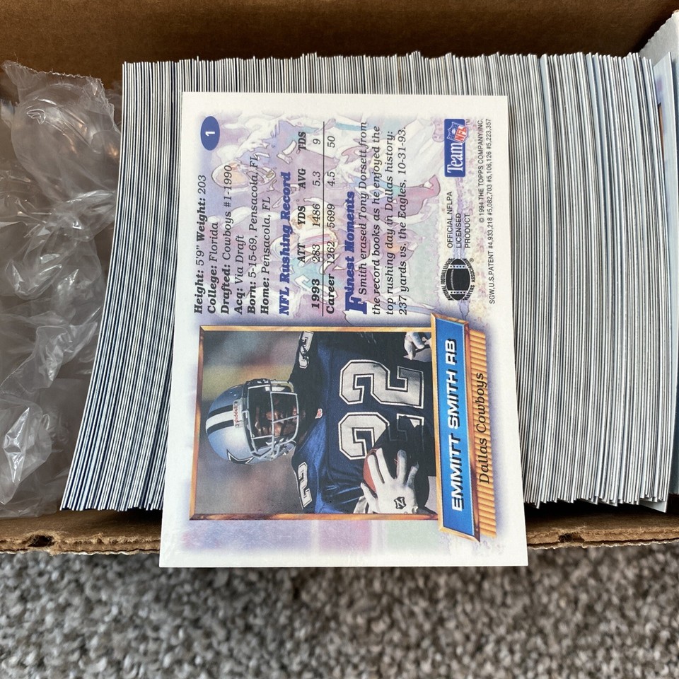 1994 Topps Finest NFL Football Complete Set 1-220 | eBay