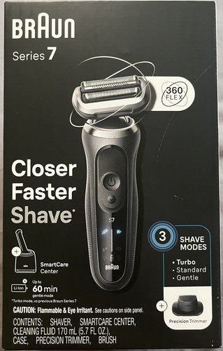 Braun Series 7 Wet & Dry Electric Razor 360 Hair & Trimmer Men 7171cc ...