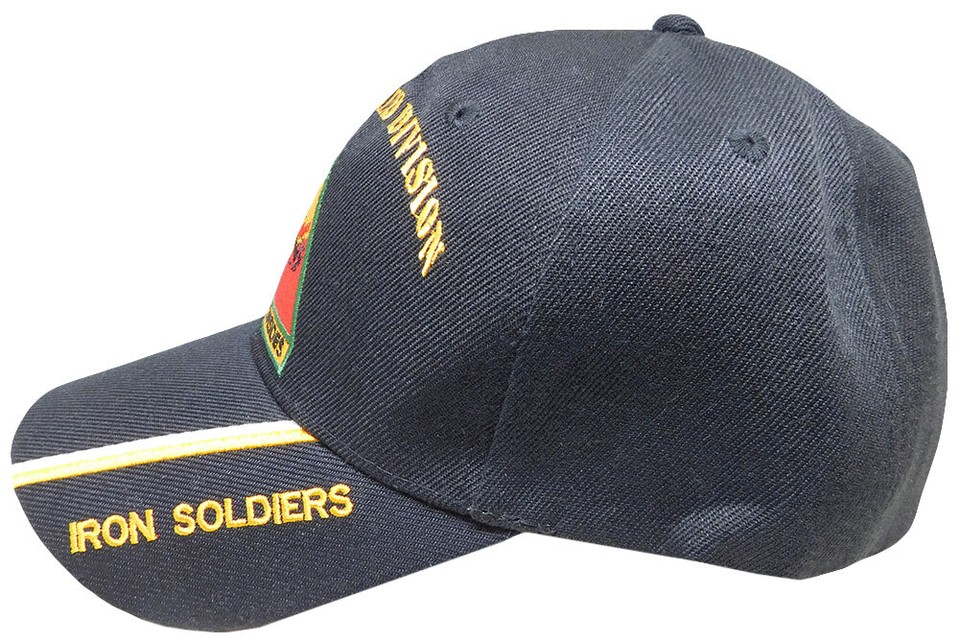 U.S. Army 1st Armored Division Div Black 3D Embroidered Shadow Cap Hat ...