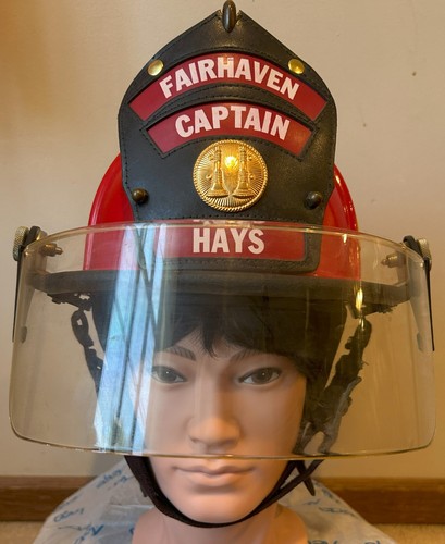 2003 American Classic Fire Captain Helmet w/ Shield, Hood, Visor ...