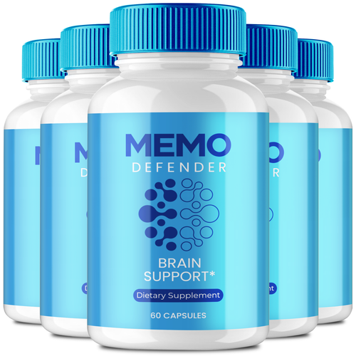 (5 Pack) Memo Defender Boost Memory & Cognitive Function, Advanced ...