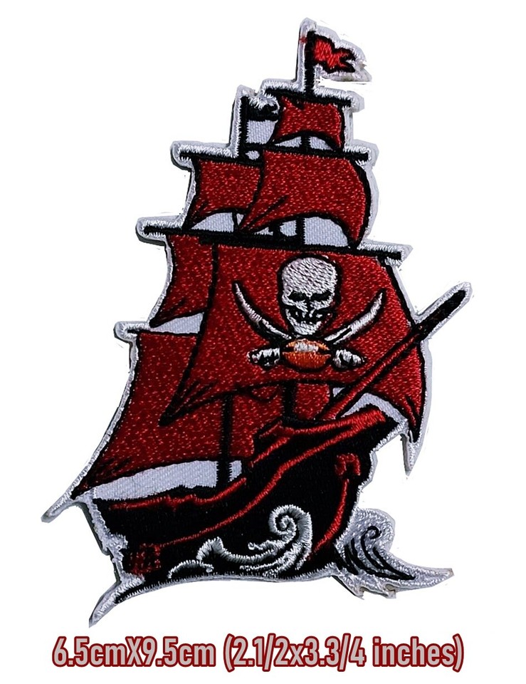 Tampa Bay-Buccaneers Embroidery Patches Iron,Sew(Select options) Thai ...
