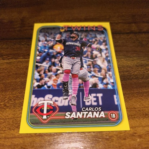 2024 TOPPS UPDATE BASEBALL CARLOS SANTANA Yellow Hanger Exclusive # ...