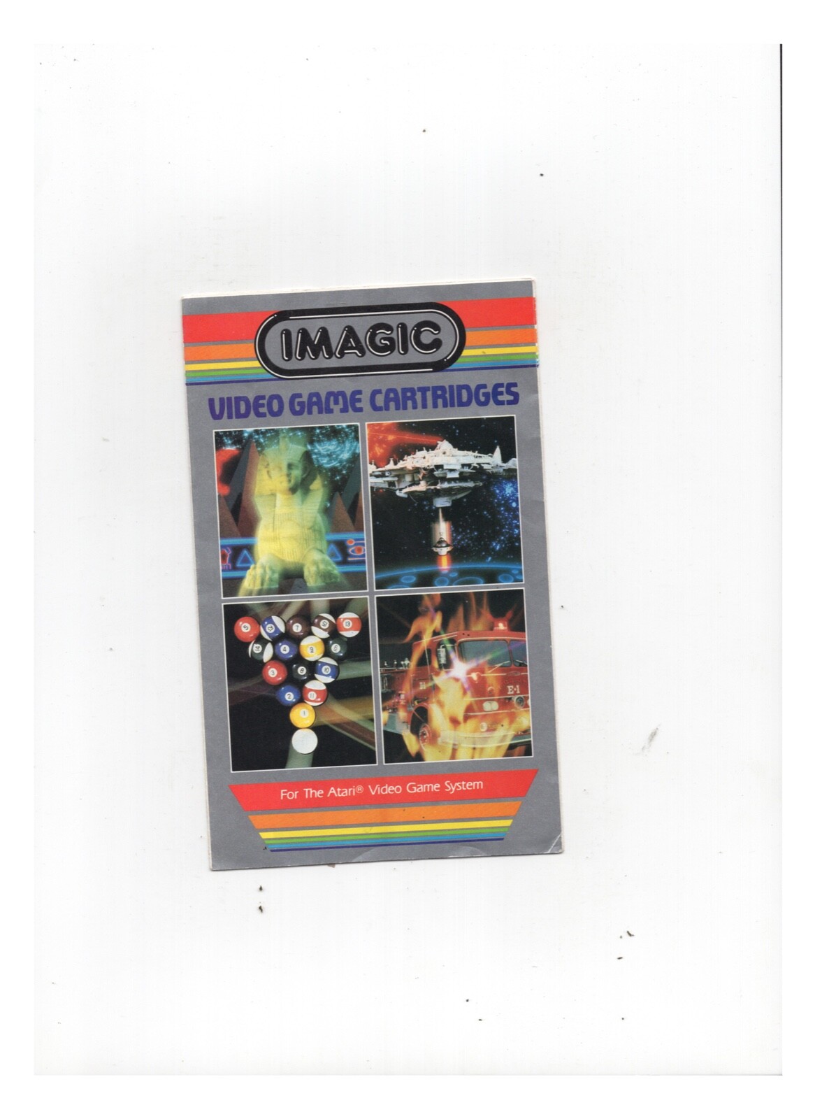 iMagic Cartridge Advert Foldout Atari 2600 MANUAL ONLY Authentic ...