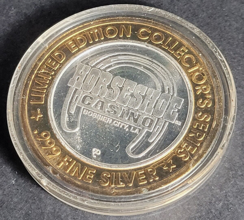 .999 Fine Silver Chip - Horseshoe Casino Limited Edition Collector's ...