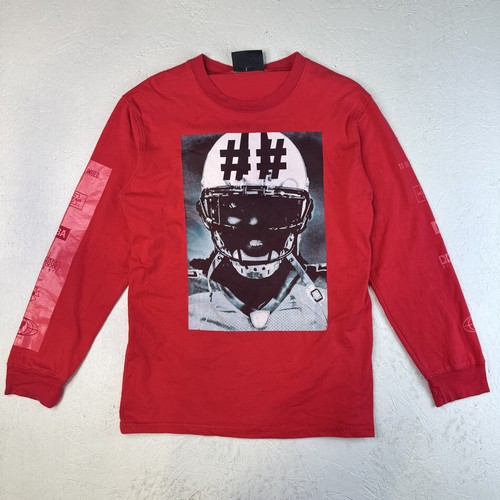 Hood By Air Shirt Mens Medium Red Long Sleeve Been Trill HBA Graphic Streetwear | eBay