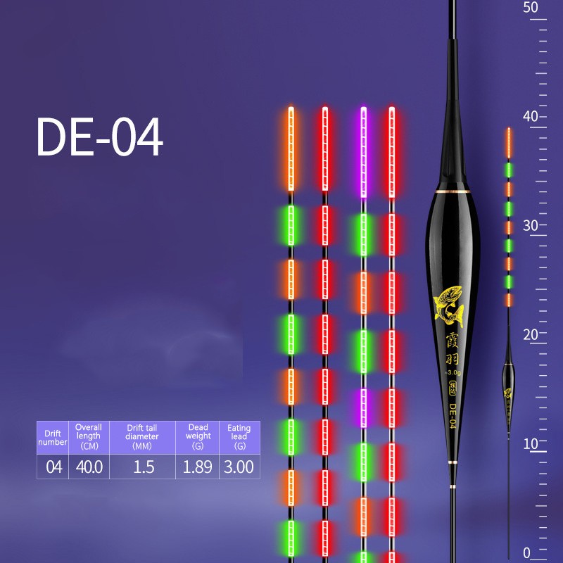 Smart Fishing Float Gravity Sensor Glowing Electric Night Fishing Long ...