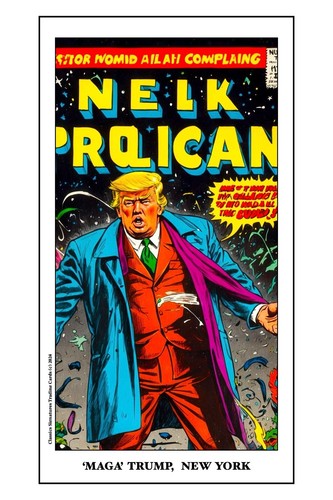 Donald Trump Artist Trading Card Comic Art Custom Card Collectors T206 ...