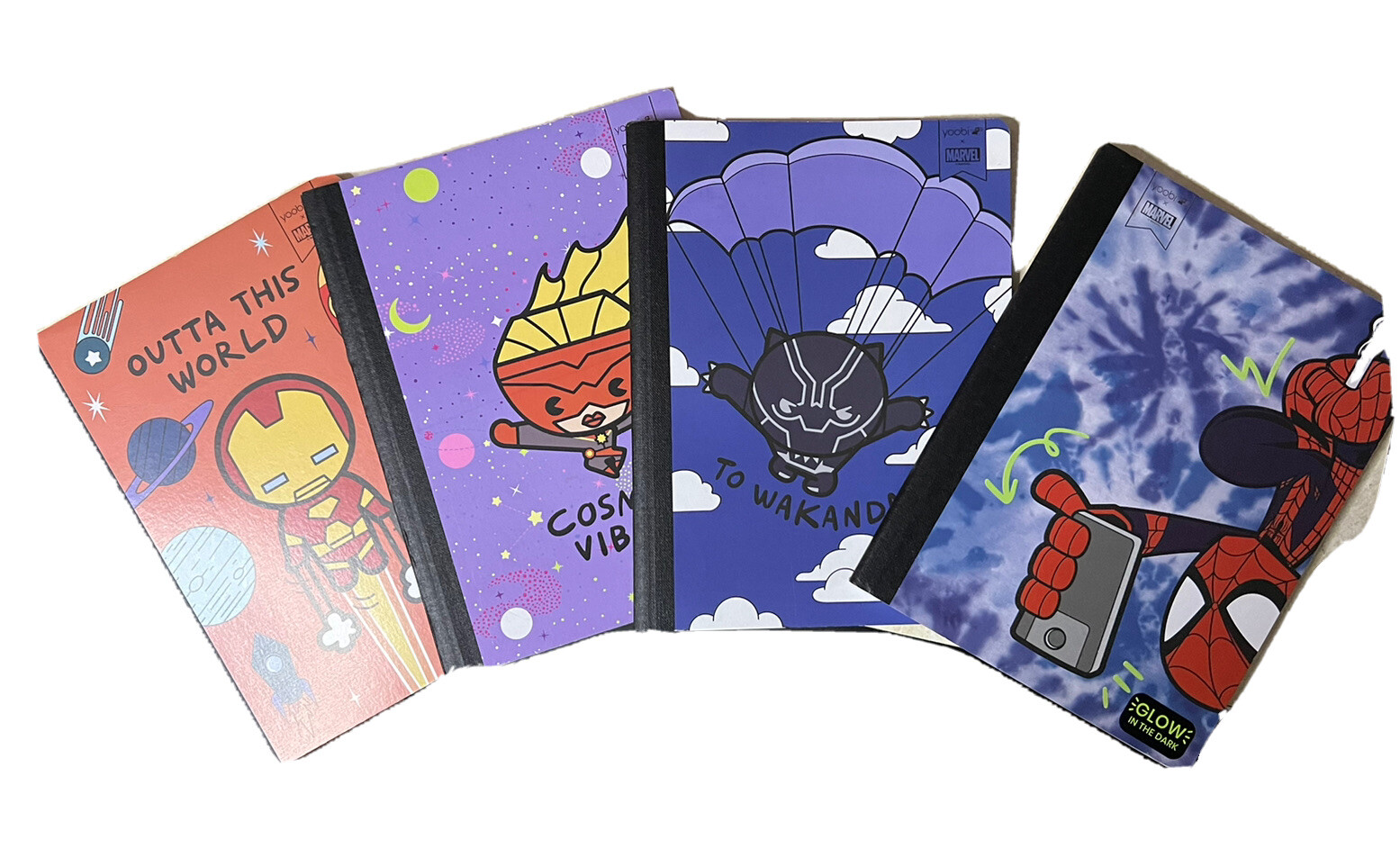yoobi marvel notebooks SET Of 4 , College Ruled 100 Pages | eBay