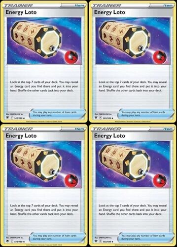 Energy Loto 140/189 - Pokemon Astral Radiance Trainer Card Set - x4 ...