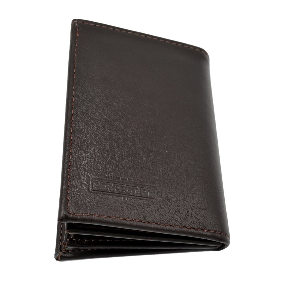 FBI Agent Badge Wallet Brown Leather Double ID Federal Style Mens ...