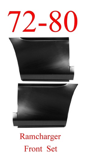 Fits 72 80 Dodge Ramcharger Front Lower Bed Panel Set, Patch 1580-241 ...
