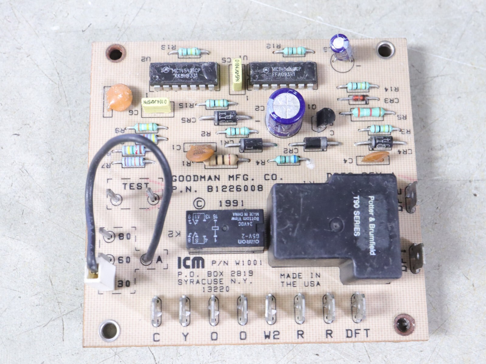 GOODMAN B1226008 Defrost Control Circuit Board ICM W1001-4 | eBay
