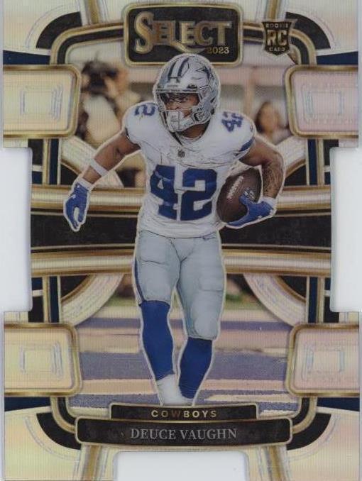 2023 Panini Select - Concourse Deuce Vaughn #28 Silver Prizm Die-Cut ...