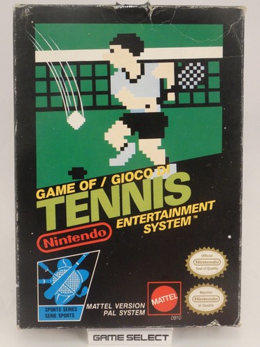 Tennis Nintendo NES 8 Bit PAL A GBR - Original Mattel With Box ...