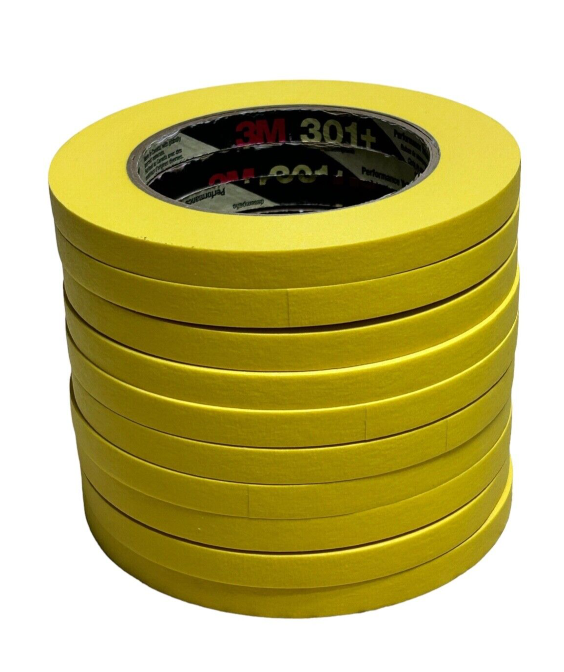 (10) Rolls 3M 301+ 0.375" x 60 yard Painting Performance Yellow Masking ...