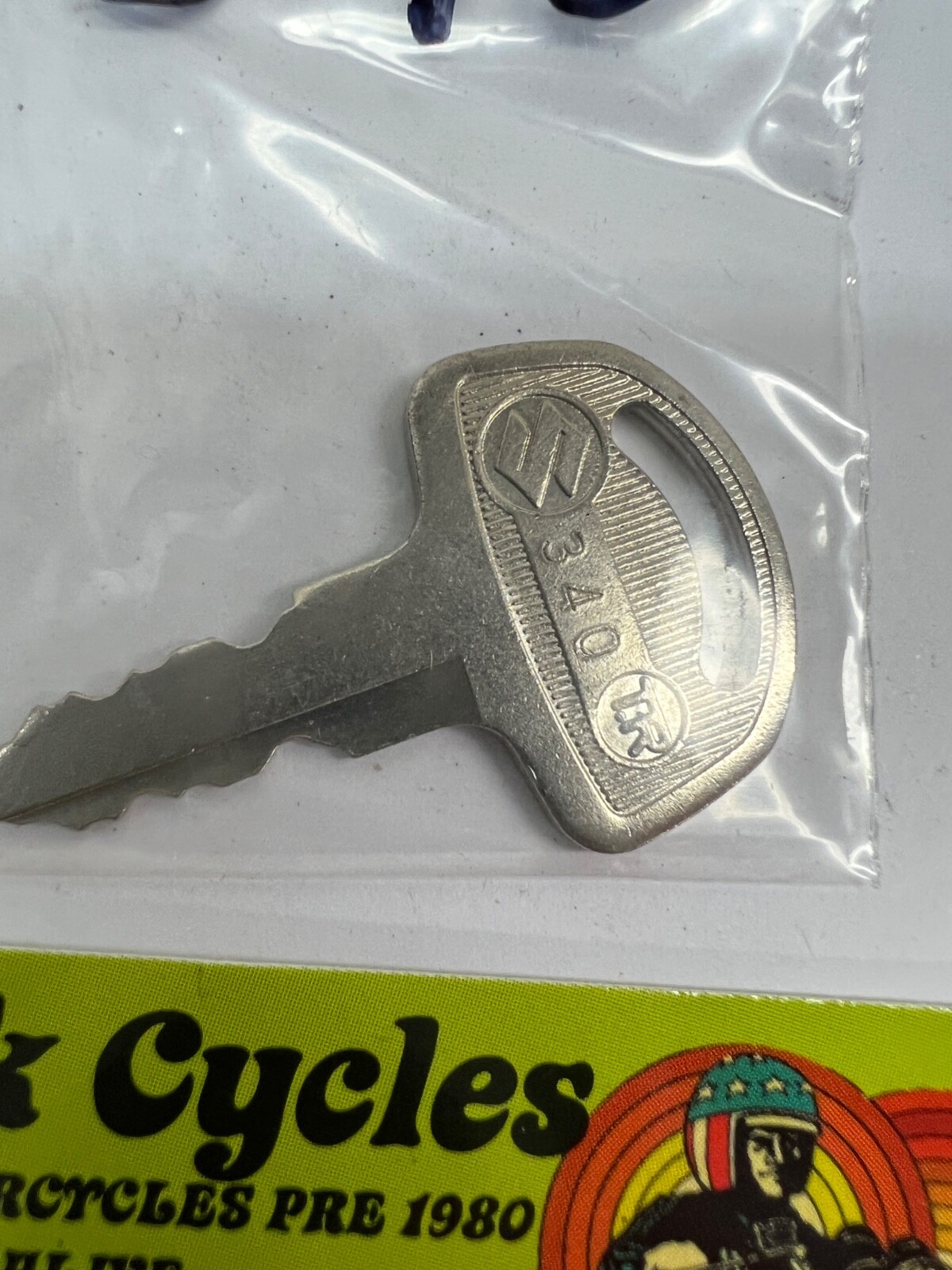 NOS SUZUKI MOTORCYCLE KEY GENUINE JAPAN ORIGINAL OEM PRE CUT # 340 | eBay