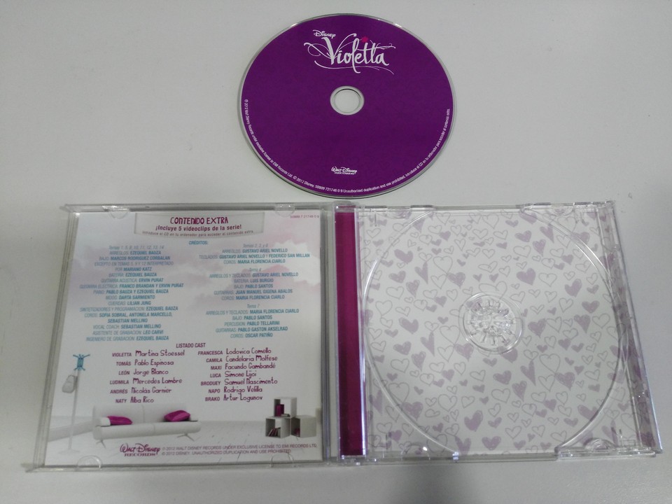 Violetta CD + 5 Video Clips de The Serie TV WALT DISNEY Channel 2012 | eBay