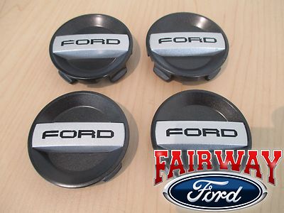 15 thru 20 F-150 OEM Ford Wheel Rim Black Center Caps RAPTOR 4-pc Set ...
