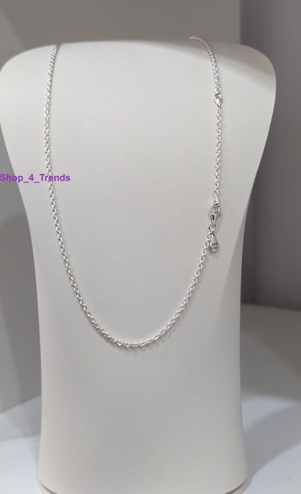 NEW Authentic PANDORA Brand #590200-45 925 Sterling Silver Cable Chain ...