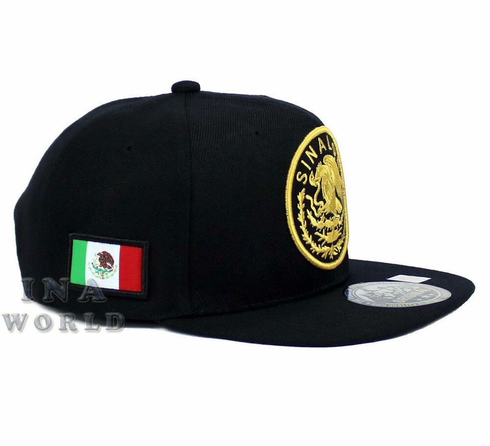 MEXICAN Hat MEXICO Federal Logo State Embroidery Snapback Flat Bill ...