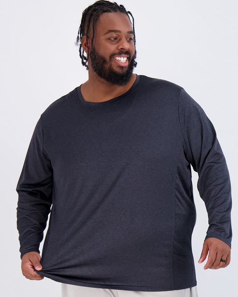 Real Essentials 3 Pack: Men’s Big & Tall Tech Stretch Long-Sleeve ...
