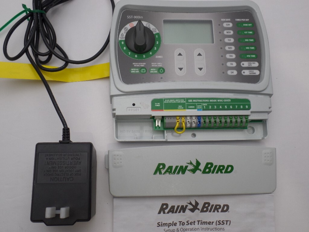 RAIN BIRD SST-900IN 9-STATION INDOOR SIMPLE-TO-SET IRRIGATION TIMER | eBay