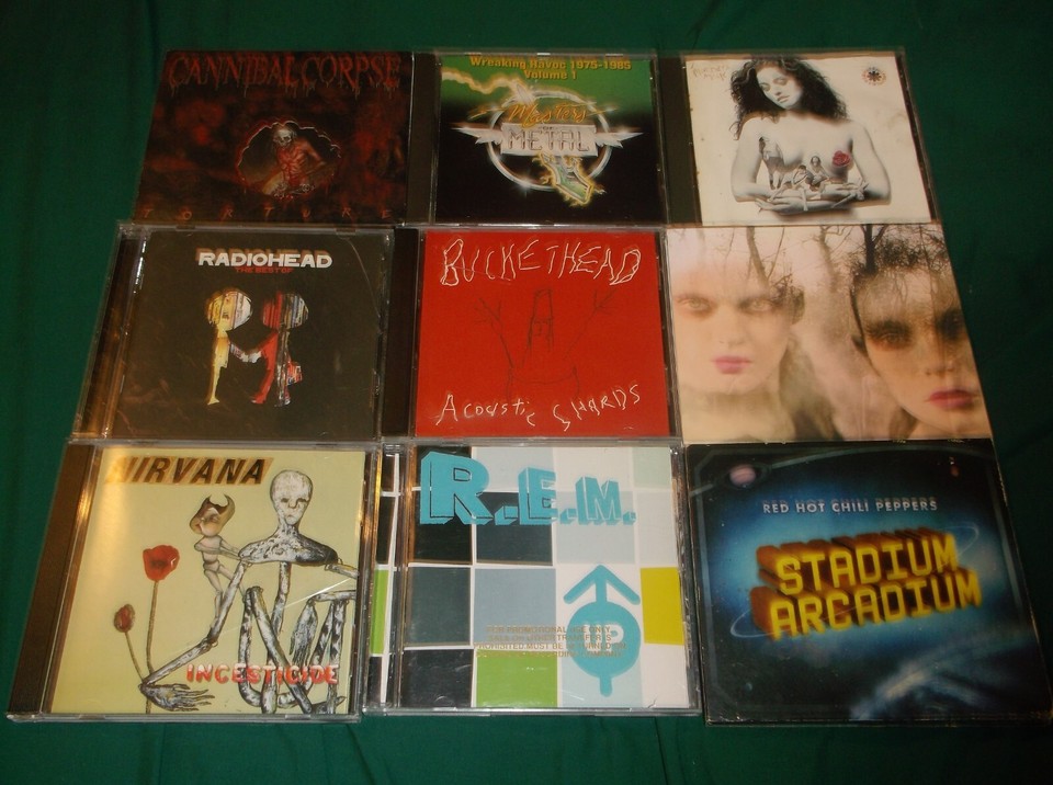 My CD Collection - Lot of 45 CDs - GRUNGE, ROCK, METAL, ETC. - Read ...