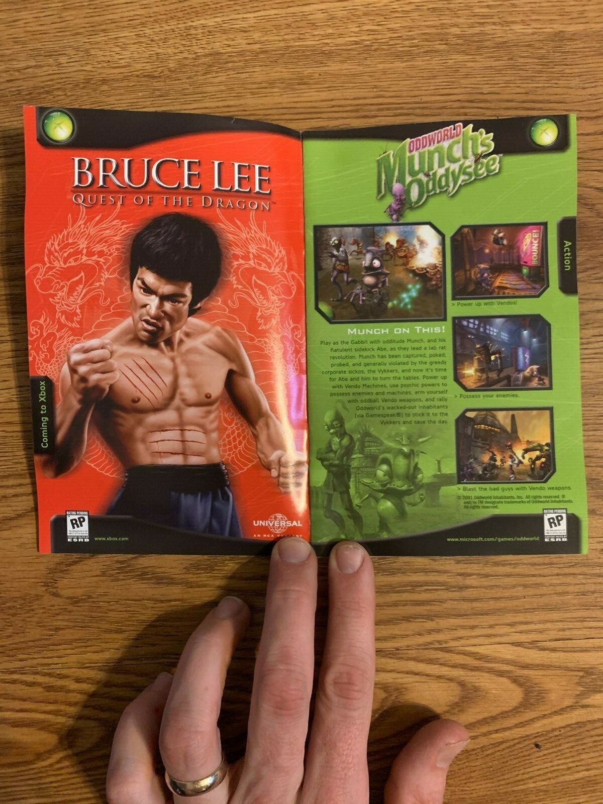 Xbox Original Microsoft Games Pamphlet - Ultra Rare, Before Halo Was ...