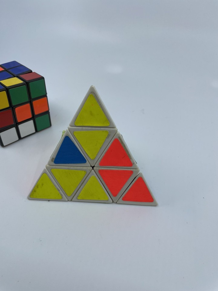 Vintage Tomy Pyraminx Rubik's Cube Pyramid Lot Of 2 Rubiks Cube G1 | eBay