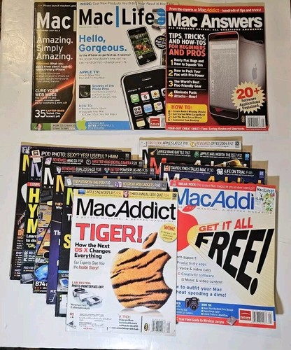 Mac Life/Mac Addict/Answers 13 Magazine Lot Apple TV iPhone iMovie ...
