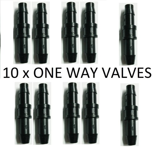 10x Slim Straight One Way Inline For Washer Valve Windscreen Wiper Jet ...