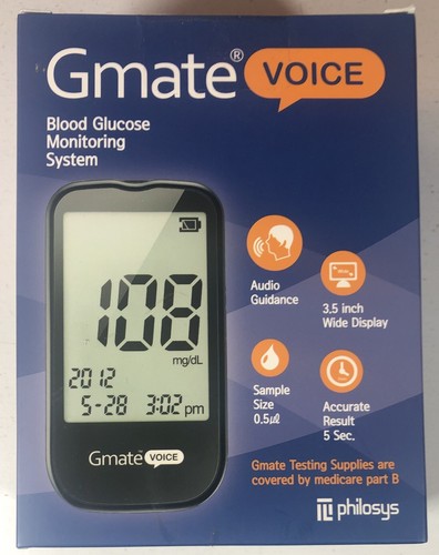 Gmate VOICE Talking Blood Glucose Monitoring System - NEW 8809301160336 ...