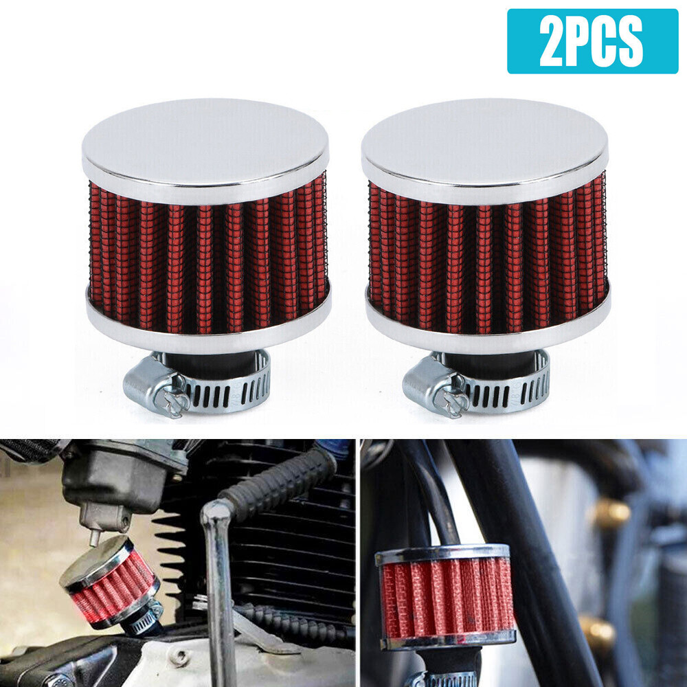 2pcs 12mm Cold Air Intake Filter Turbo Vent Crankcase Car Breather ...