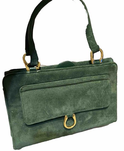 Vintage Green Leather Block Purse New With Defects Tags Attached | eBay