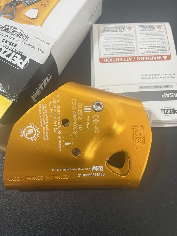 Petzl, ASAP Mobile Fall Arrester, Mobile Fall Arrester for Rope | eBay