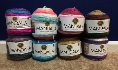 Lion Brand Mandala Yarns, 5.3 oz/150 g, 590 yd/540 m, Assorted Colors ...
