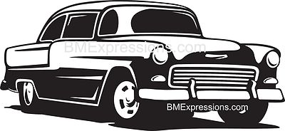 1955 Chevy Chevrolet Bel Air Vinyl Decal Your Color Choice Sticker | eBay