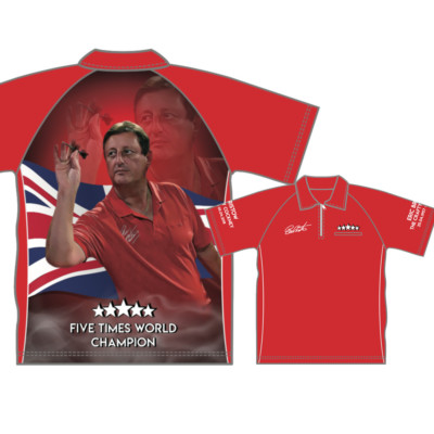 Official Eric Bristow Dart Shirt with Pocket The Crafty Cockney Legend ...