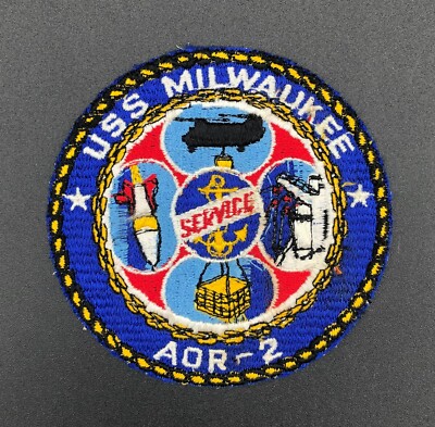 US Navy USS Milwaukee AOR-2 Non Hook And Loop Back Patch | eBay