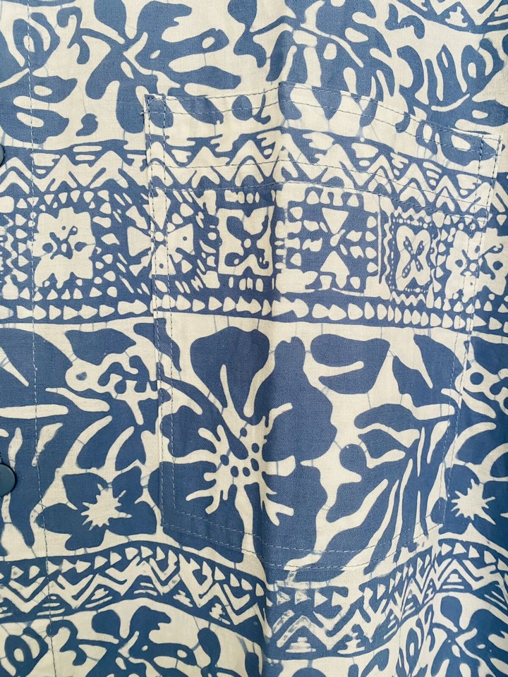 Old Guys Rule Aloha Hawaiian Tiki Blue Shirt Size XL Short Sleeve | eBay