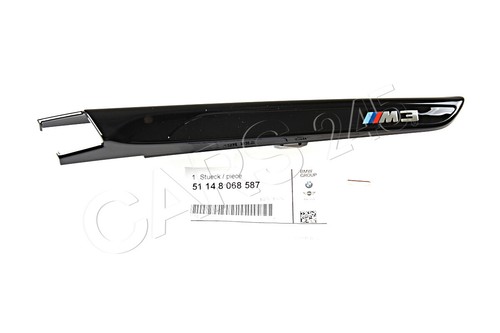 Genuine BMW M3 Gloss Black Fender Grille 51148068587 | eBay