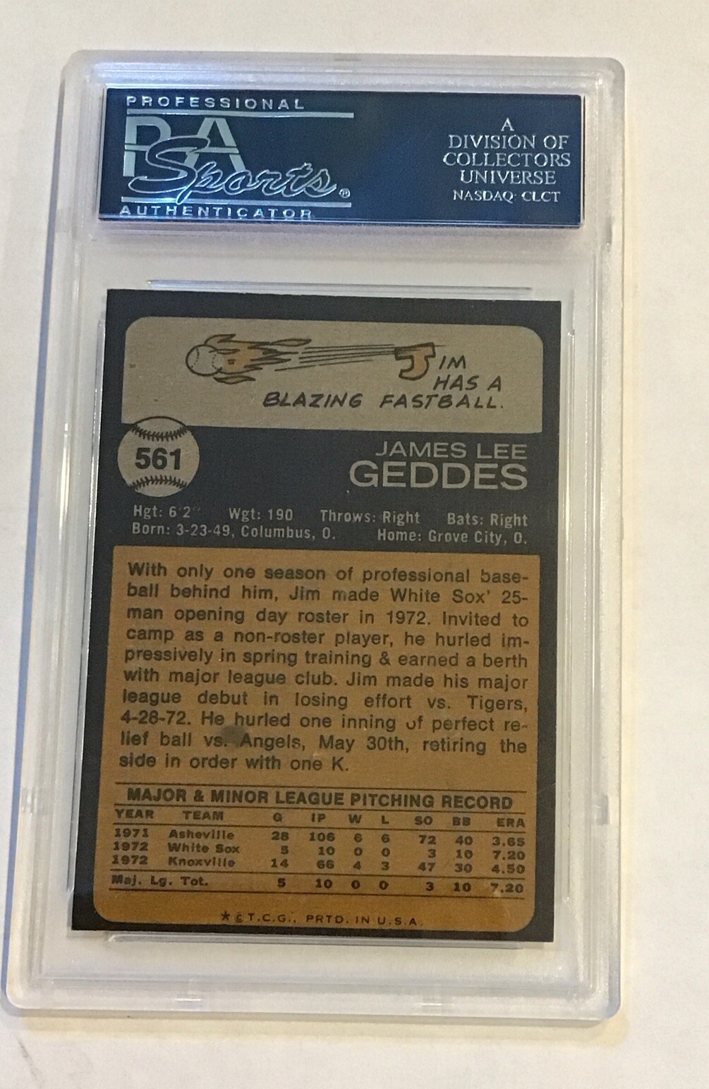 1973 Topps - High # #561 Jim Geddes (RC) for sale online | eBay