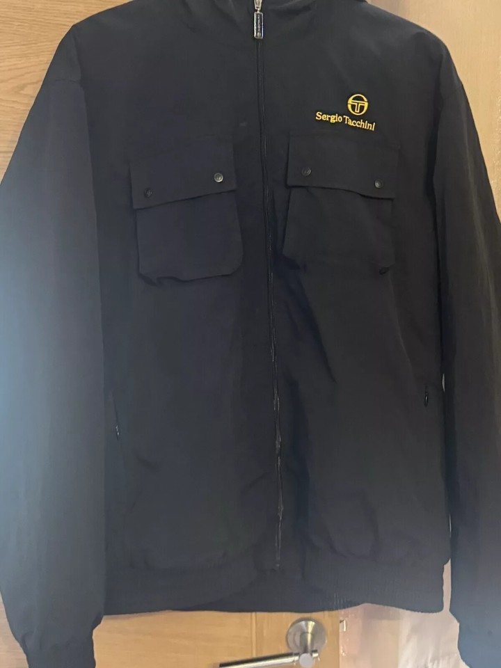 Sergio Tacchini Terrace Pocket Jacket Black 3XL XXXL / Track Top ...