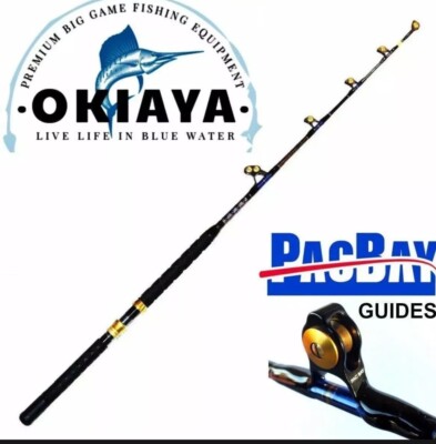 Okiaya 80-130lb“Venom Pro Series”Saltwater Trolling Boat Rod PacBay ...
