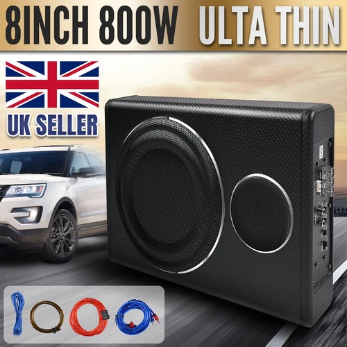 8'' 800W Active Underseat Car Bass Box Audio Subwoofer Sub Speaker ...